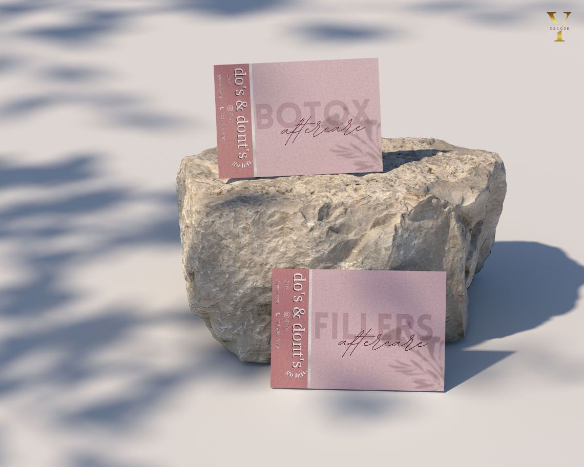 Botox Aftercare Card Template Beauty Business Card Botox - Etsy