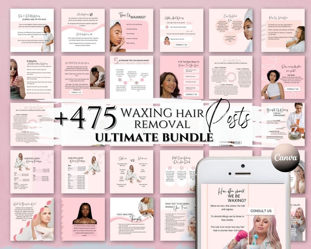 Waxing Instagram Post Waxing Social Media Post Skincare Esthetician ...