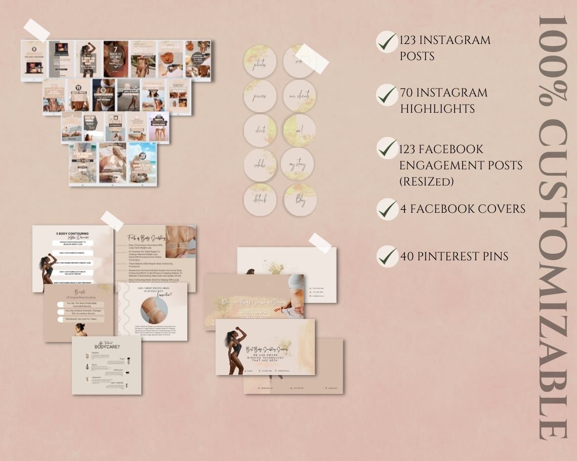 Body Sculpting Instagram Post Templates Body Contouring Instagram Post ...