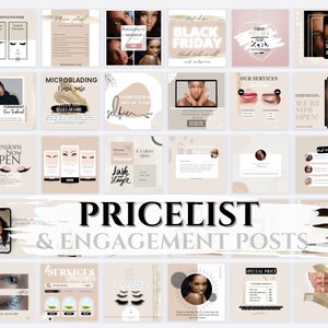 Permanent Makeup Instagram Post Pmu Instagram Template Lash - Etsy