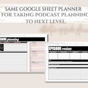 Podcast Planner, Podcast Template, Printable Podcast Content Planner ...