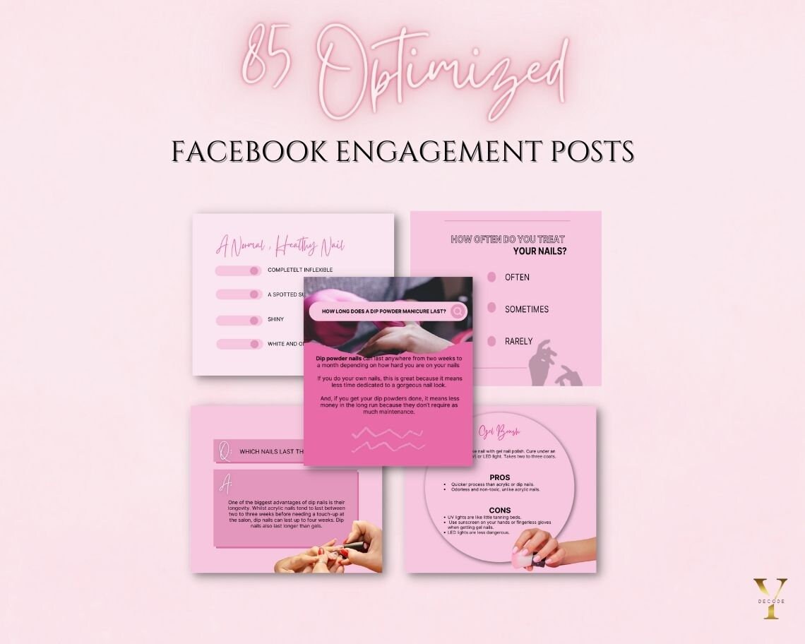 Nail Tech Instagram Post Template Nail Artist Pedicure - Etsy