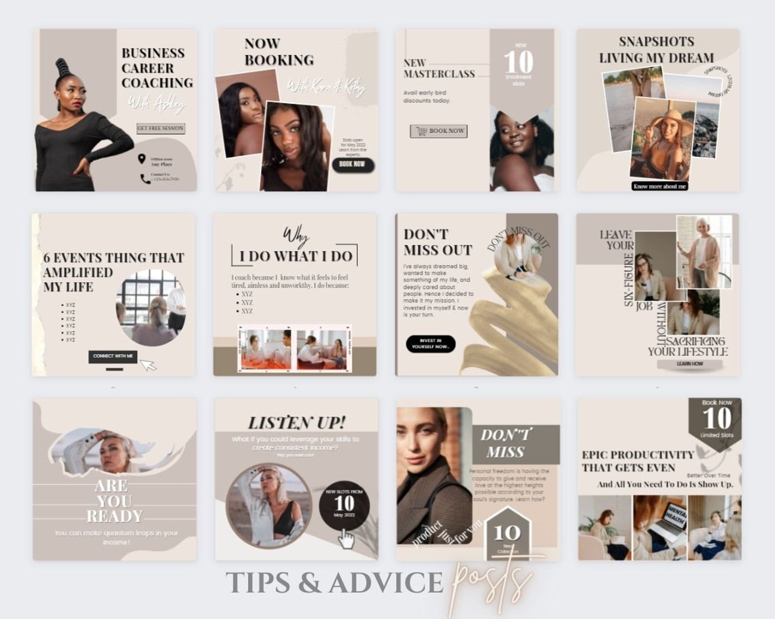 Instagram Templates Coach Ig Templates for Coaches Canva - Etsy