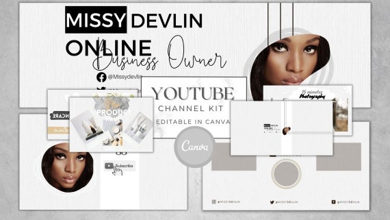 Youtube Channel Kit Youtube Branding Kit Youtube Banner - Etsy