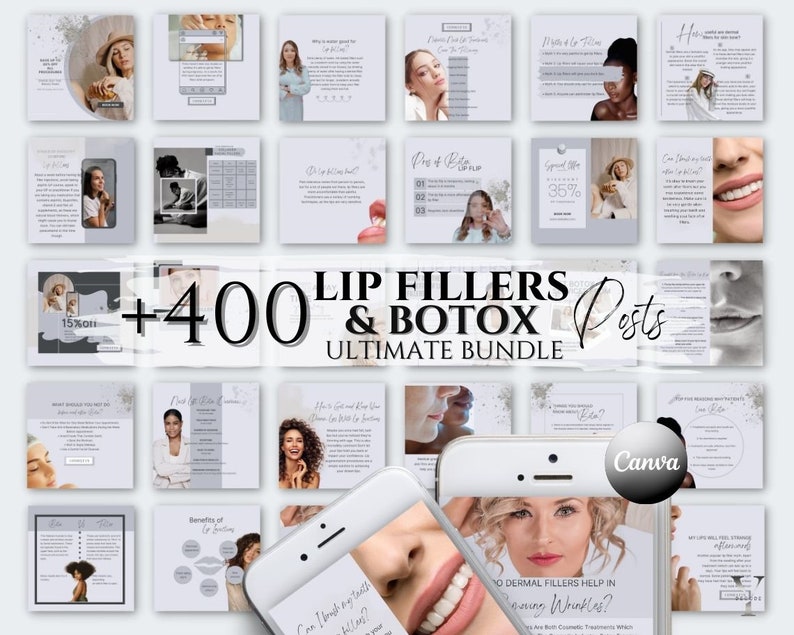 Botox Filler Instagram Post Lip Filler Botox Template - Etsy