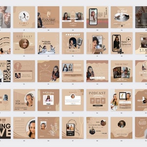 Podcast Template Podcast Instagram Template Podcast Canva Template Ig ...