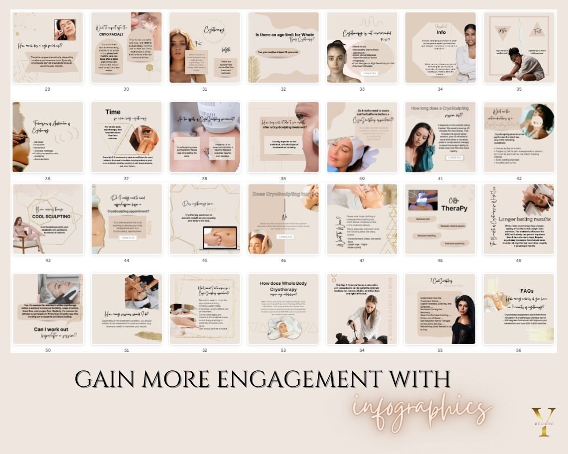 Body Sculpting Instagram Post Template Cryotherapy Body - Etsy