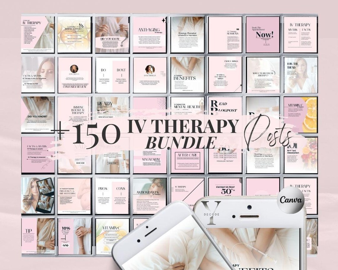 IV Therapy Template Instagram IV Hydration Social Medium IV Drip Iv ...