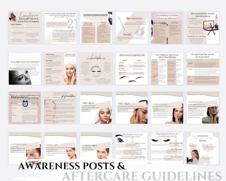 Permanent Makeup Instagram Post Pmu Instagram Template Lash Tech ...