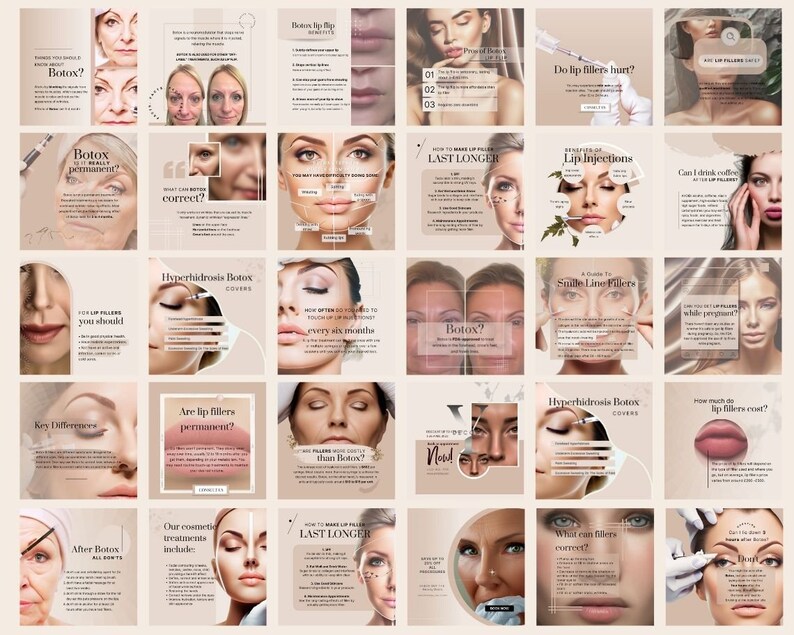 Botox Lip Filler Instagram Post Social Media Lip Filler Botox - Etsy UK