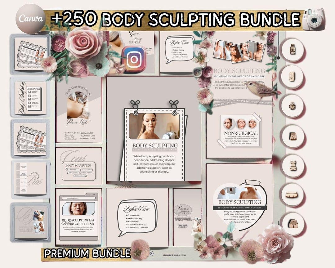 Body Contouring Templates Body Sculpting Instagram Body Contouring ...