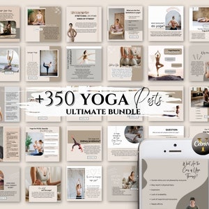 Yoga Instagram Template Yoga Instagram Business Yoga Teacher Bundle ...