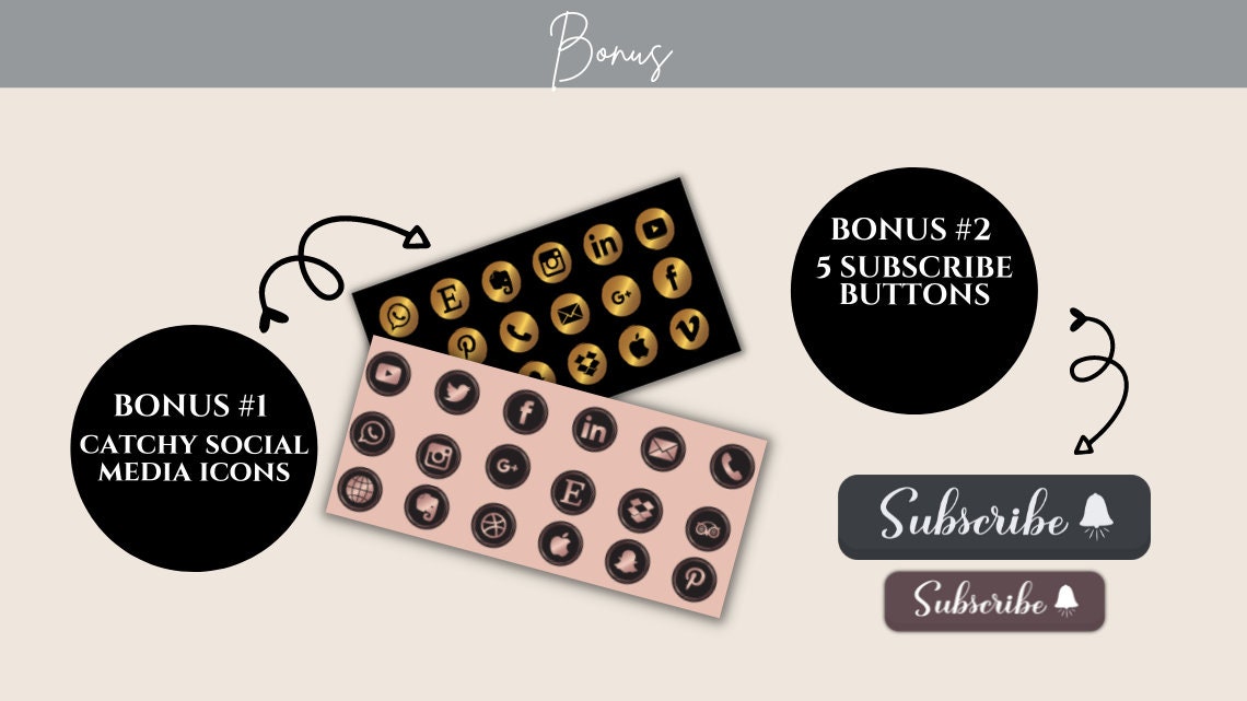 Youtube Channel Kit Youtube Branding Kit Youtube Banner - Etsy