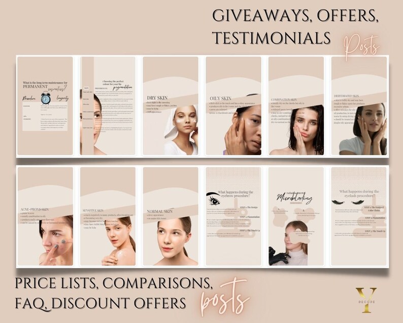 Pmu Instagram Post Permanent Makeup Pmu Instagram Story - Etsy