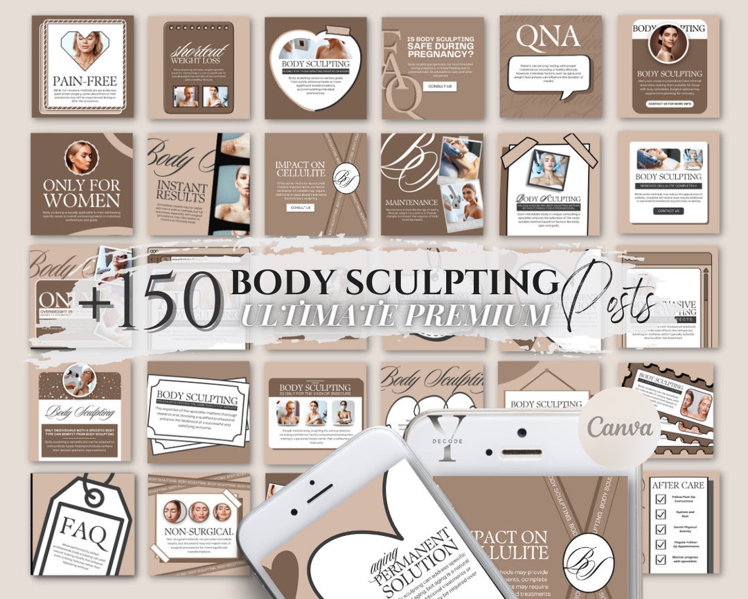 Body Sculpting Instagram Post Template Body Contouring Instagram ...