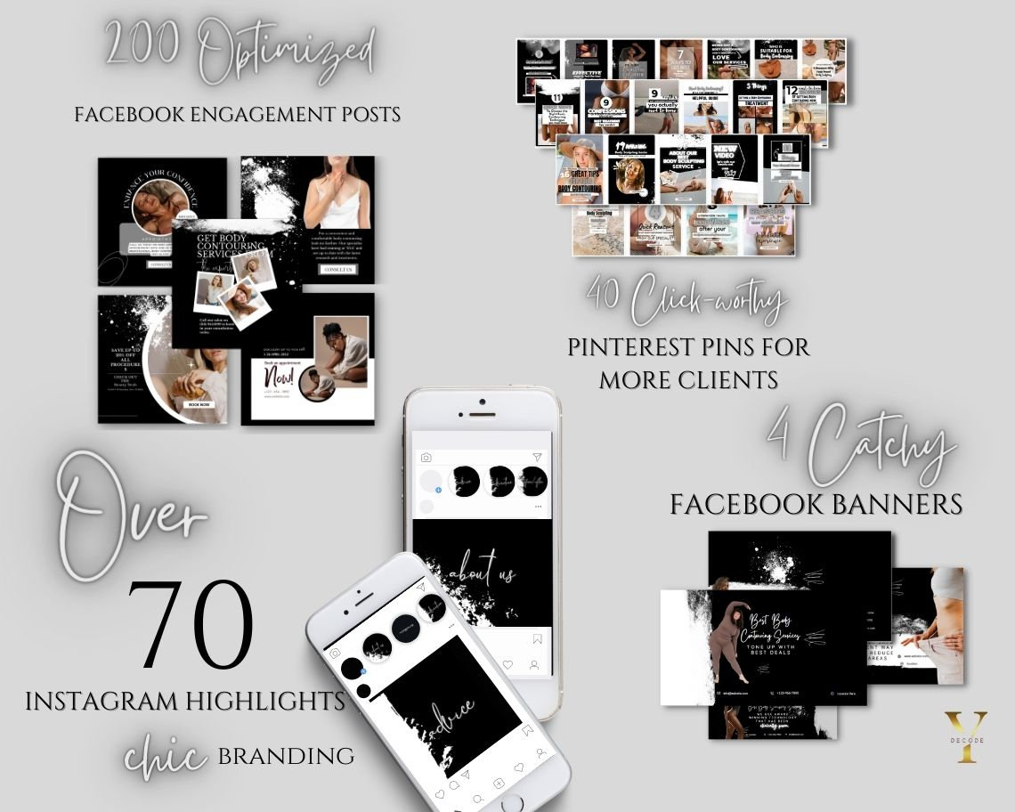 Body Sculpting Instagram Post Templates Body Contouring - Etsy
