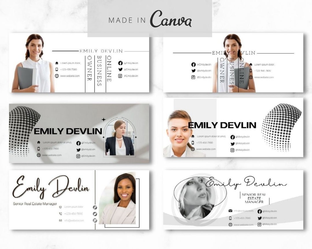 Email Signature Real Estate Template Gmail, Outlook | Realtor Blogger ...