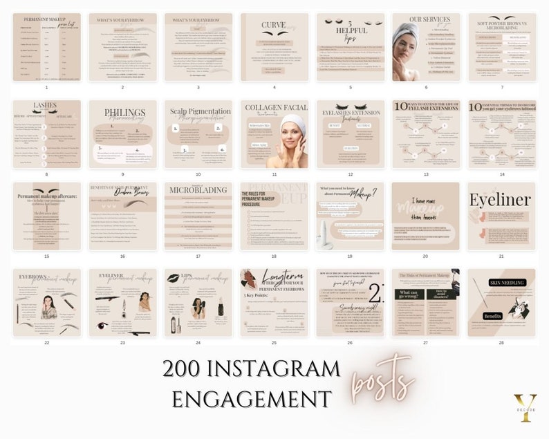 Permanent Makeup Instagram Post Pmu Instagram Template Lash Tech ...