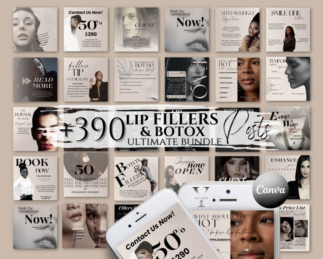Botox Lip Filler Instagram Posts Social Media Lip Filler Botox ...