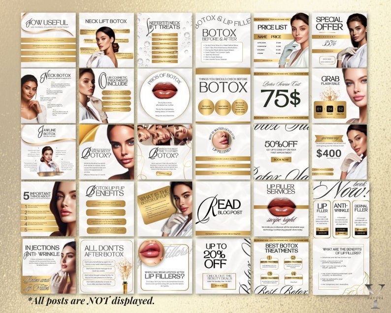 Botox and Filler Instagram Post Nurse Injector Instagram Spa Template ...