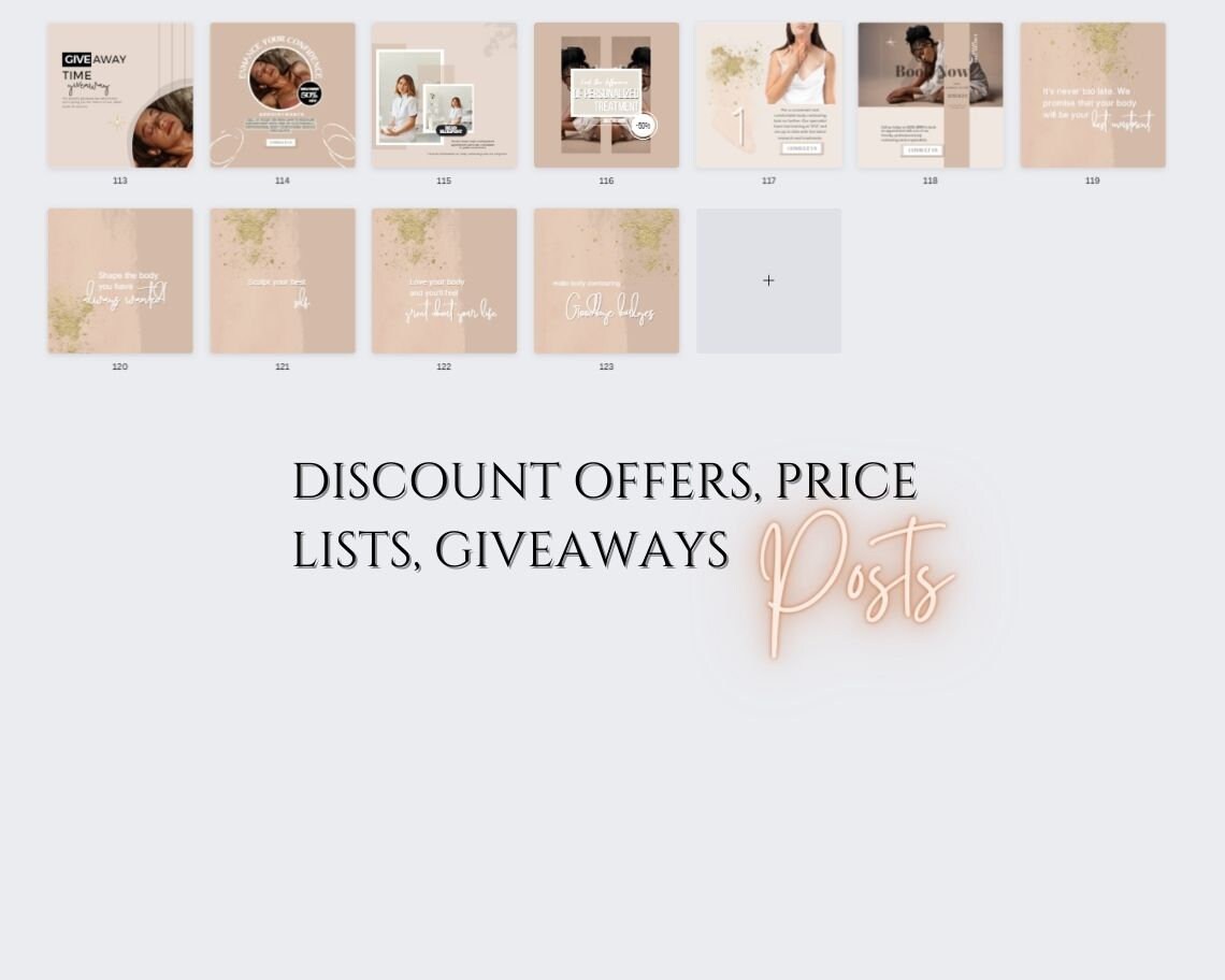 Body Sculpting Instagram Post Templates Body Contouring - Etsy