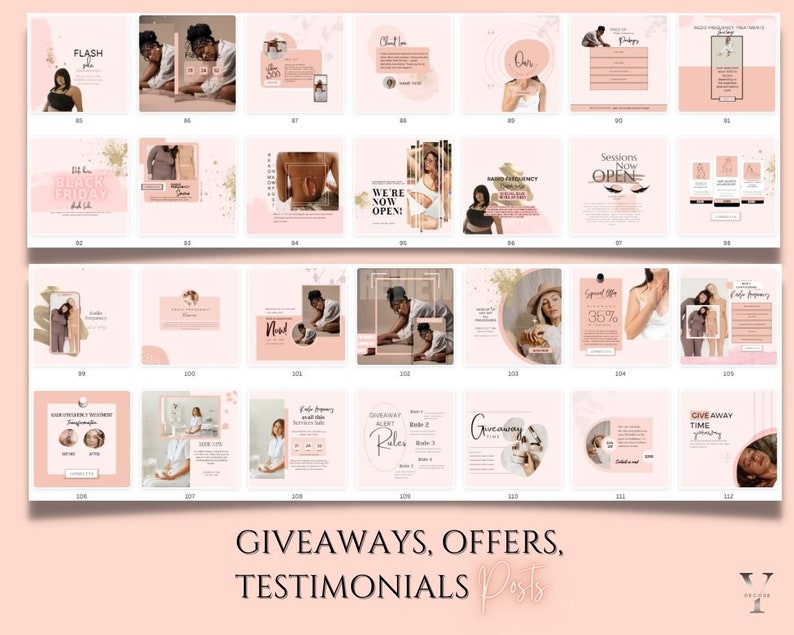 Body Sculpting Instagram Post Template Radiofrequency Face - Etsy