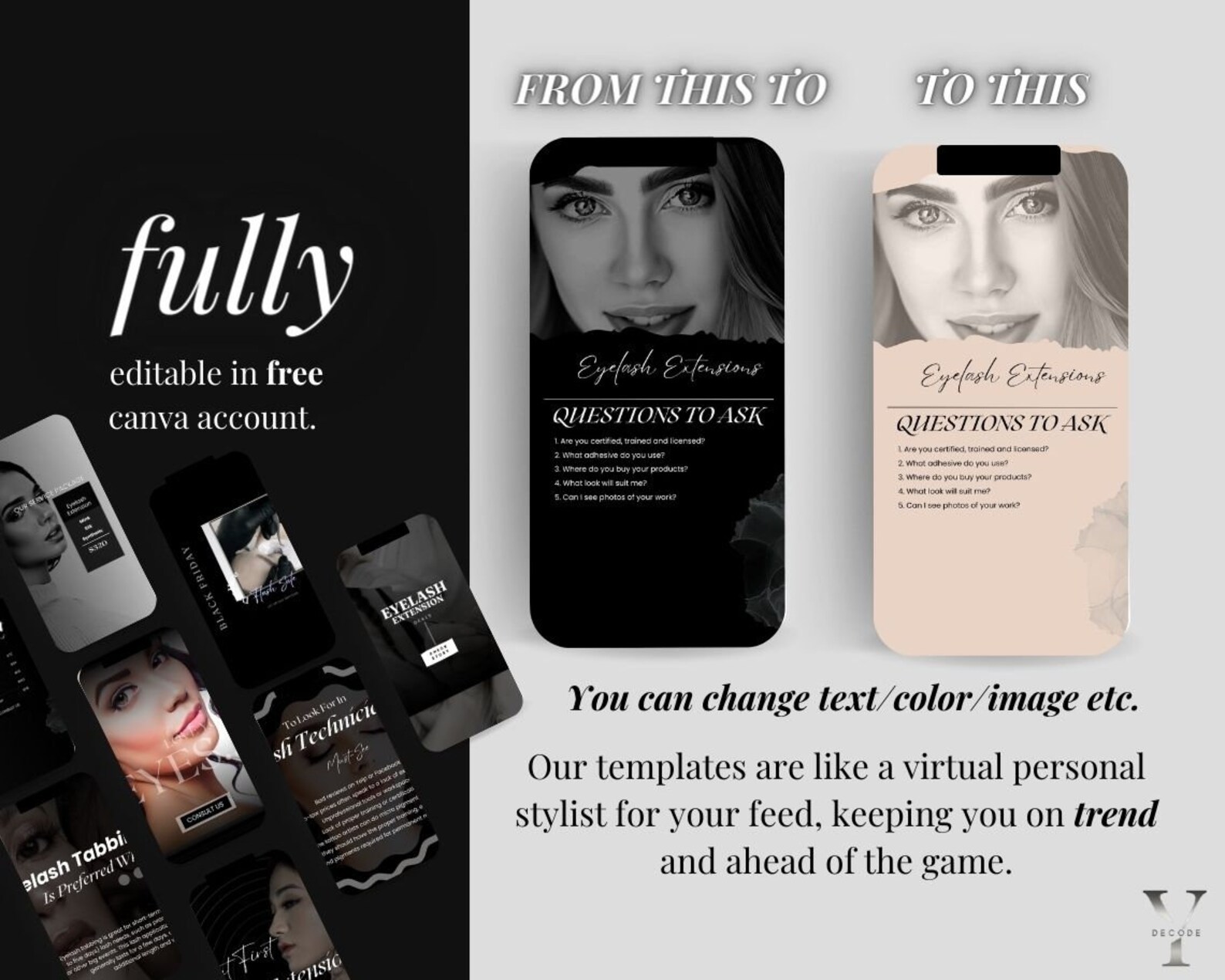 Lash Tech Instagram Post Template PMU Permanent Makeup Lash Etsy lash-tech-instagram-post-template-pmu-permanent-makeup-lash-etsy