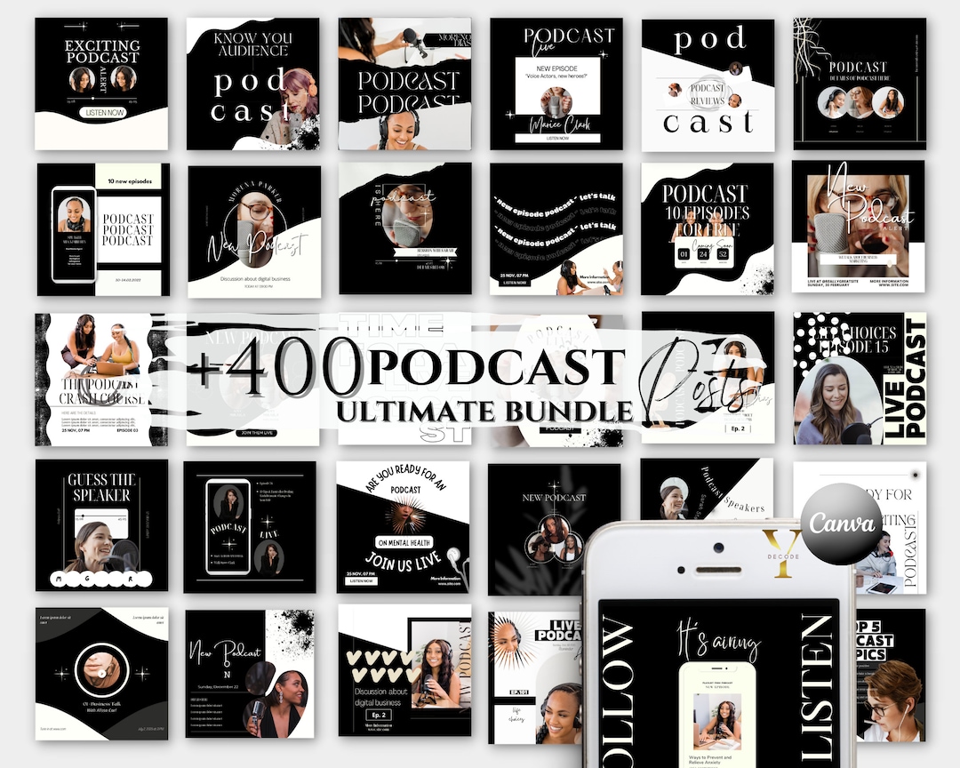 Podcast Template Podcast Instagram Template Podcast Media Kit Podcast ...