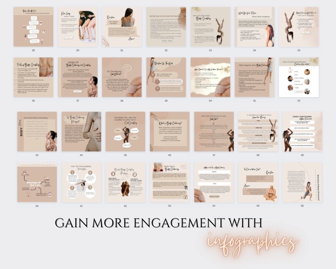 Body Sculpting Instagram Post Templates Body Contouring Instagram Post ...