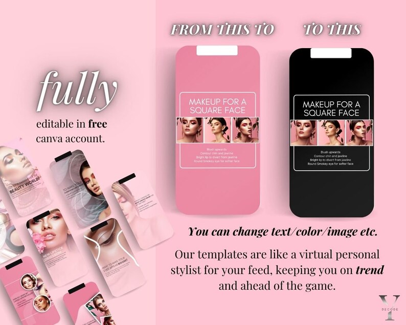 Makeup Artist Flyers Template Makeup Instagram Template IG - Etsy