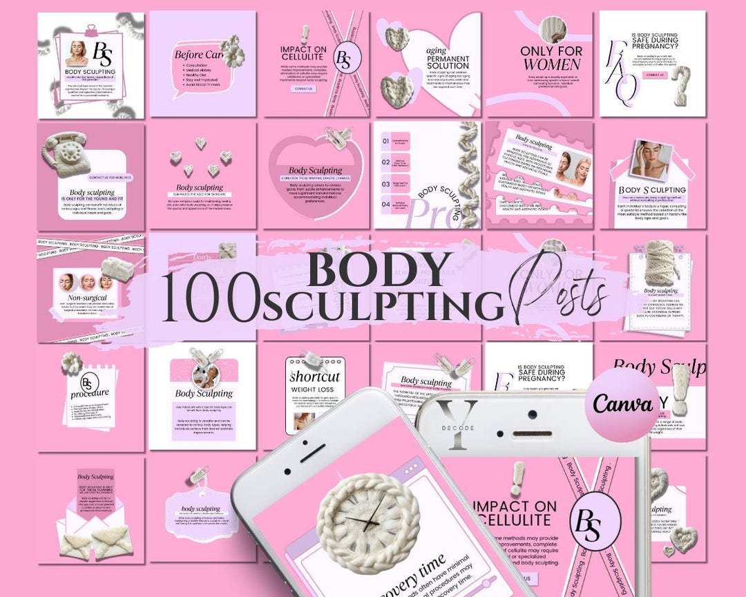 Body Sculpting Instagram Template Body Contouring Coolsculpting Social ...