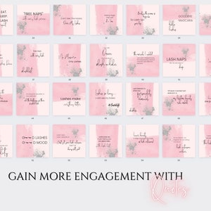 Lash Tech Instagram Templates Lash Tech Quotes Template Lash Artist ...