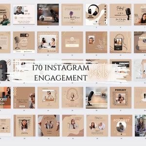Podcast Template Podcast Instagram Template Podcast Canva Template Ig ...