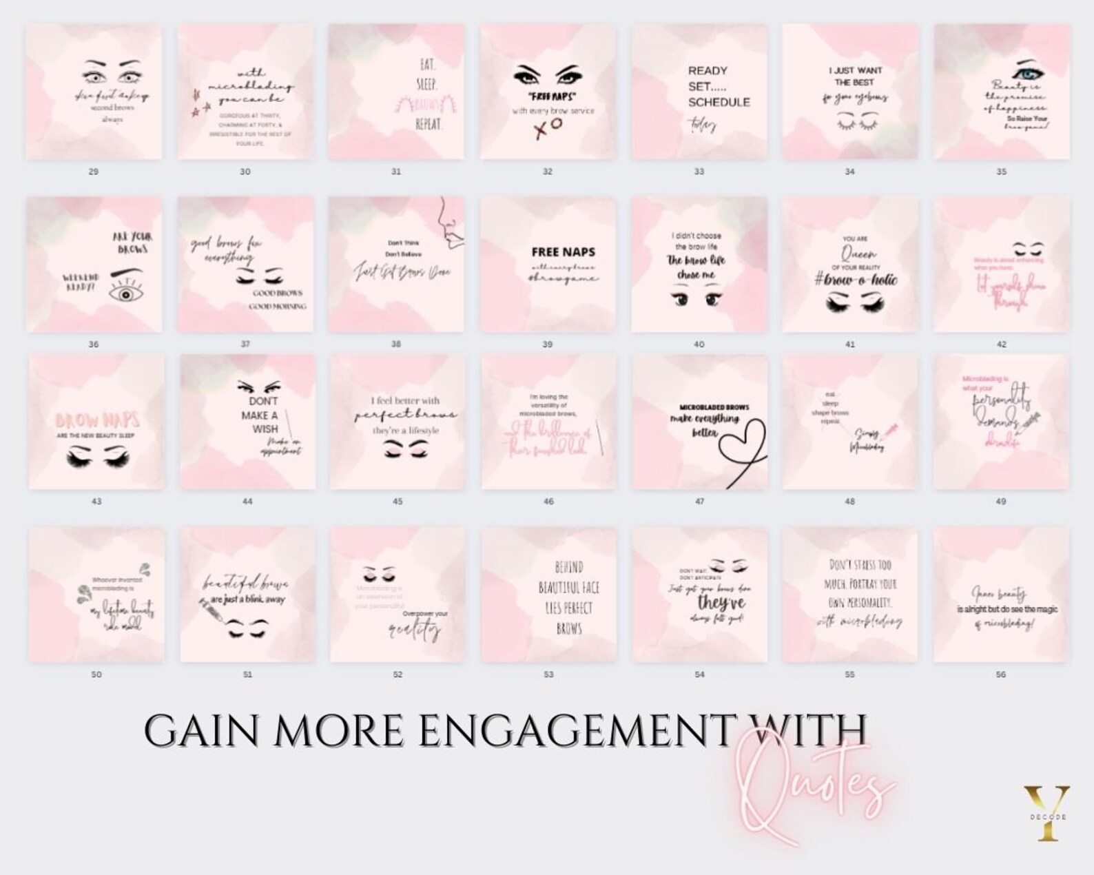 Brows Microblading Instagram Quotes Microblading PMU Eyebrow - Etsy