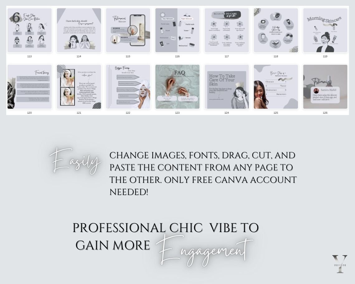 Skincare Template Esthetician Template Skincare Instagram - Etsy