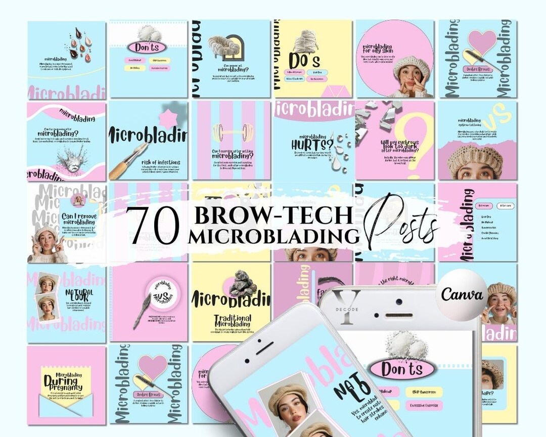 Brows Microblading Instagram Template Eyebrow Tattoo Microblading ...