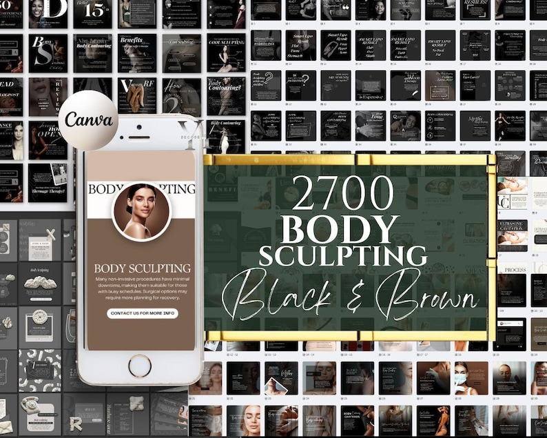 Body Sculpting Instagram Post Template Body Contouring Flyer ...