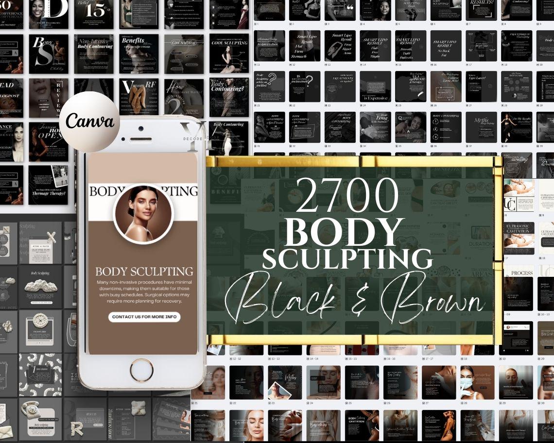 Body Sculpting Instagram Post Template Body Contouring Flyer ...