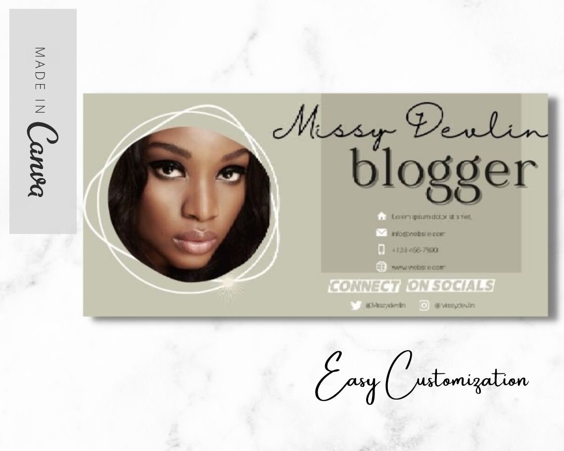 Gmail Email Signature Temp Canva Template Realtor Real - Etsy