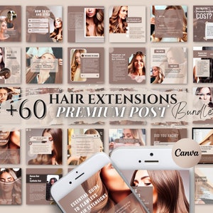 Hair Template Hair Extension Flyer Hair Instagram Wig Flyer Hair Salon ...