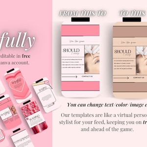 Waxing Instagram Template Waxing Post Pink Waxing Flyer Hair Removal ...