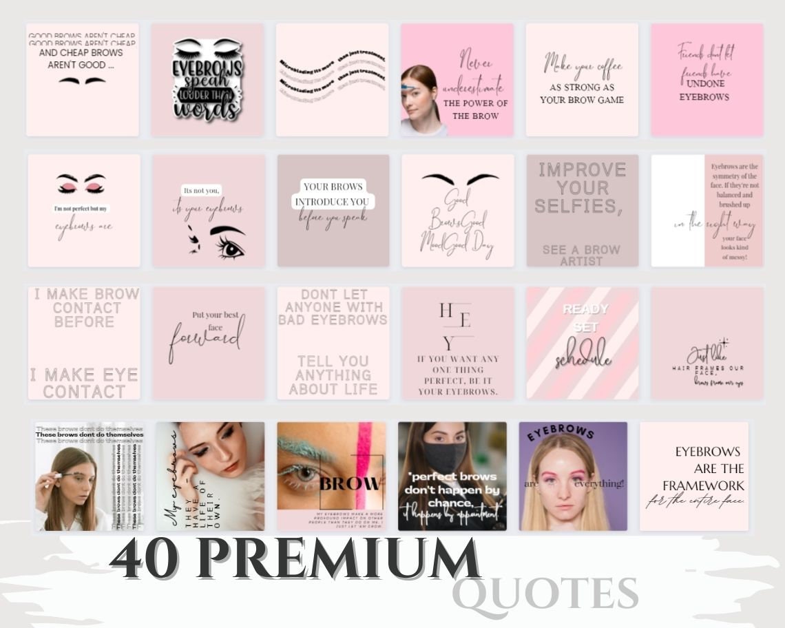 Microblading Instagram Posts Microblading Instagram Quotes - Etsy UK