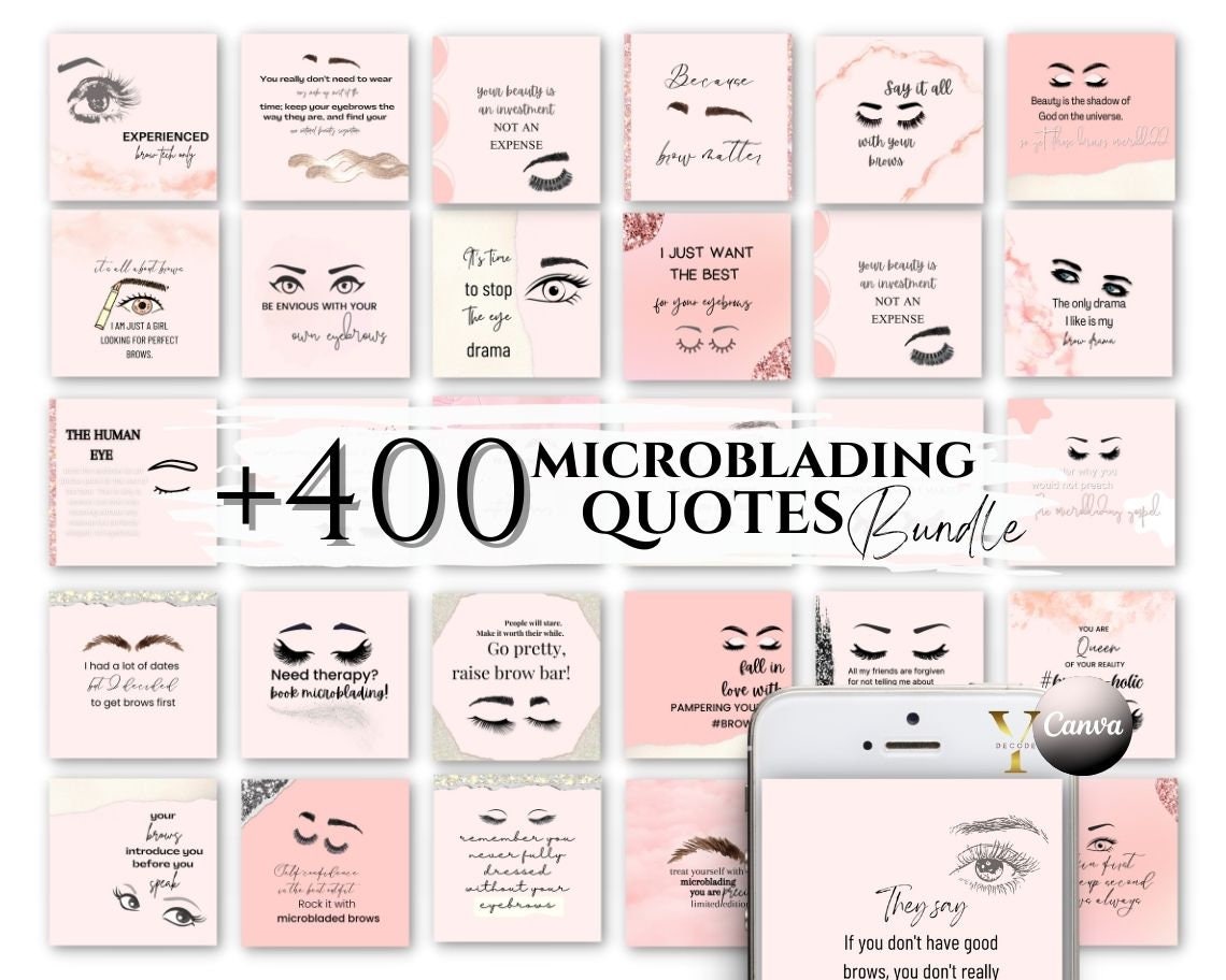 Microblading Instagram Quotes Microblading Instagram Templates - Etsy