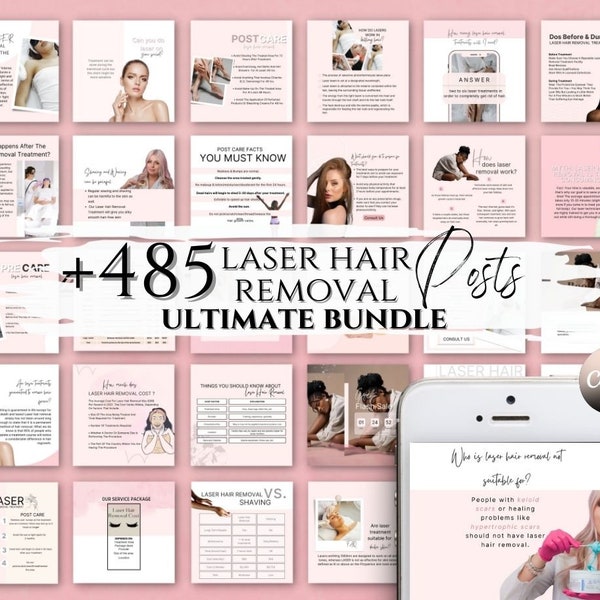 Laser Hair Removal Promotional Flyer - Etsy