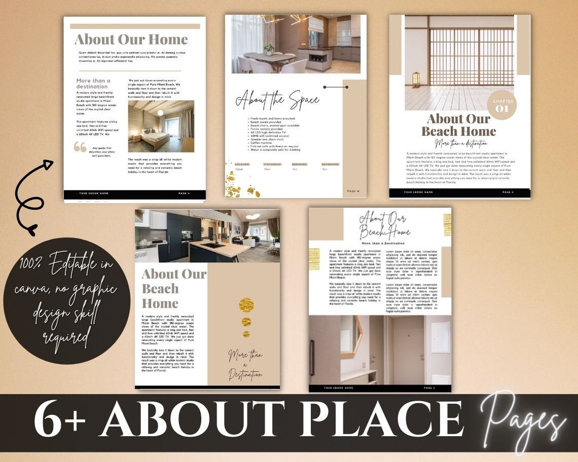 Airbnb Book Template Airbnb Welcome Book Airbnb Guest Book - Etsy Canada