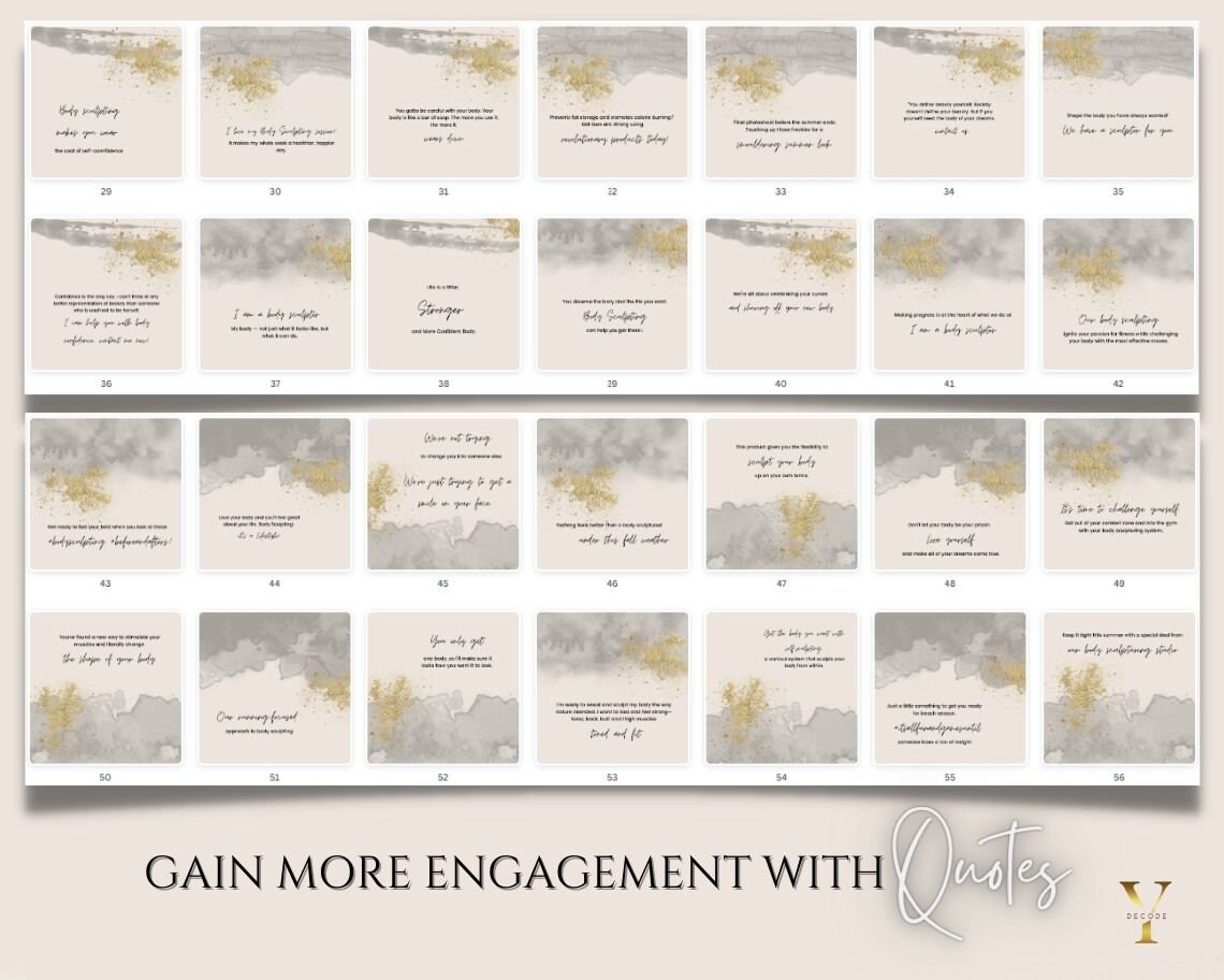 Body Sculpting Instagram Post Template Quotes Body Contouring - Etsy