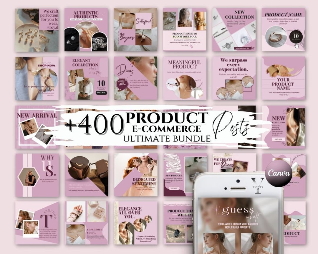 Business Instagram Template Ecommerce Social Media Bundle Product ...