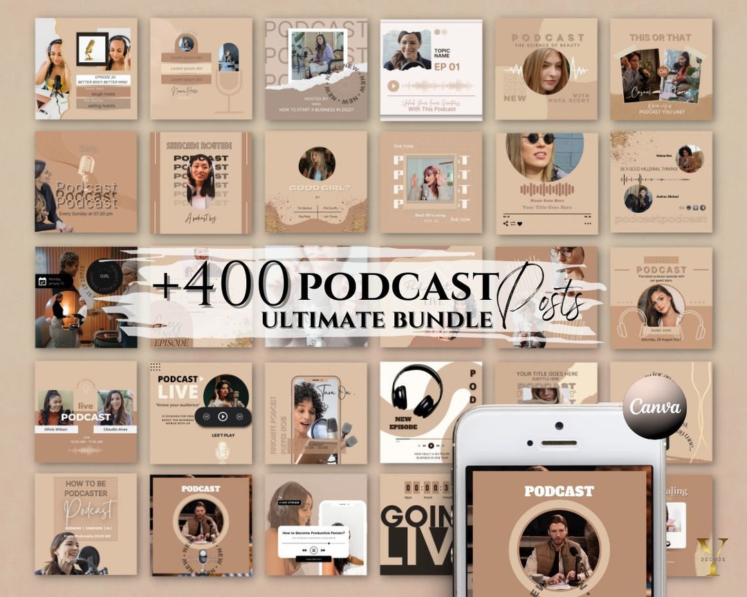 Podcast Template Podcast Instagram Template Podcast Canva Template Ig ...