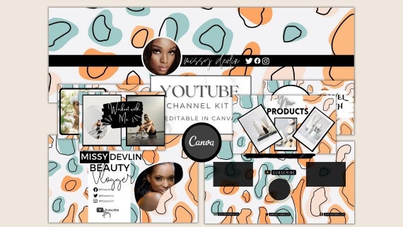 Youtube Channel Kit Youtube Branding Kit Youtube Banner | Etsy