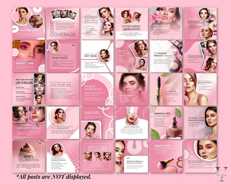 Makeup Artist Flyers Template Makeup Instagram Template IG - Etsy